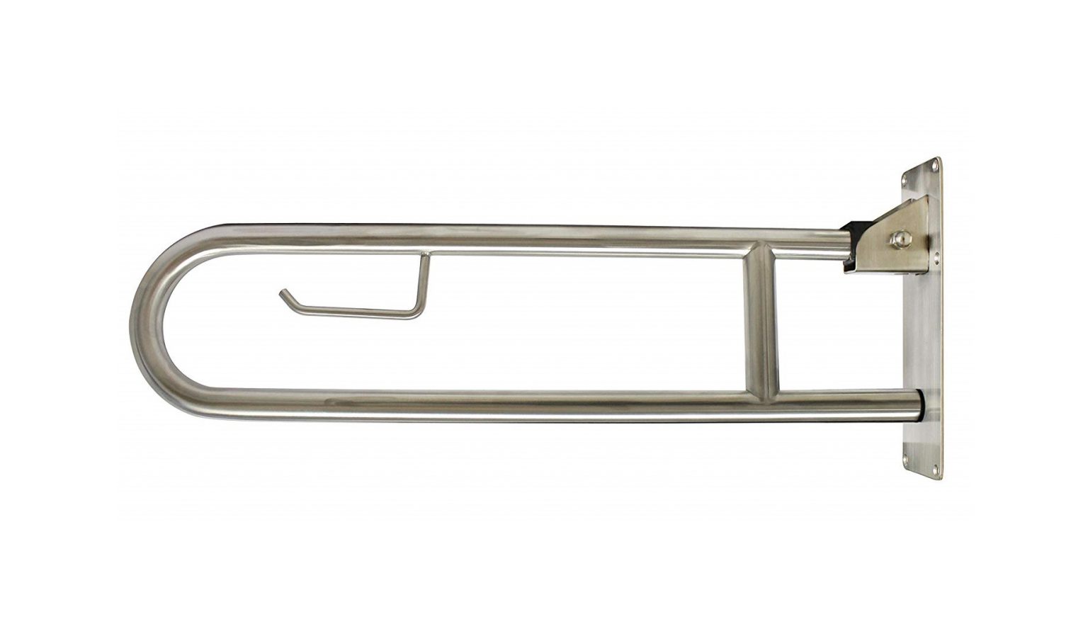 Flip Down, Swing Up Grab Bar with Toilet Paper Holder | CSI Bathware